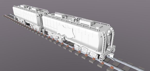 Drawing a HO Scale Union Pacific Water Tender | James' Train Parts