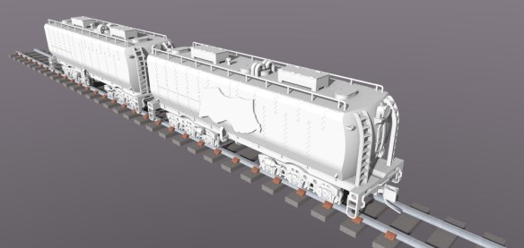 Drawing a HO Scale Union Pacific Water Tender | James' Train Parts