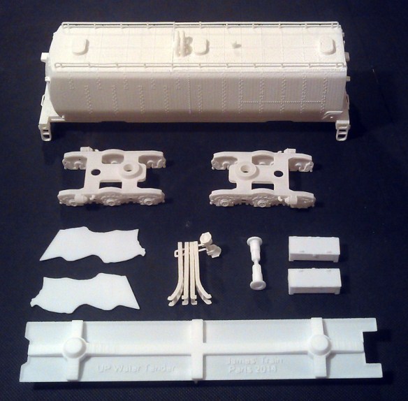 Drawing a HO Scale Union Pacific Water Tender Part 2 | James' Train Parts