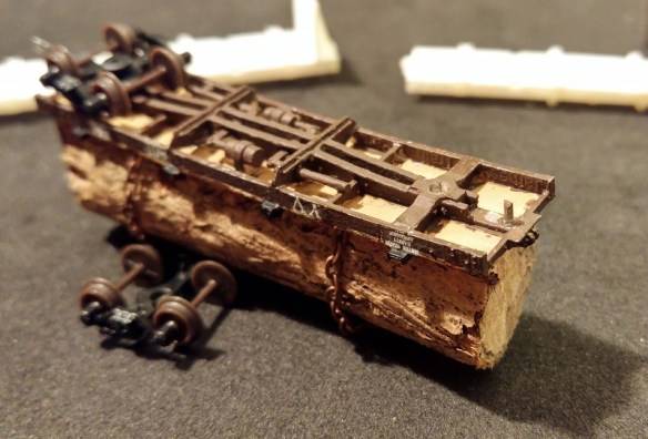 Adding Draw Bars to Yosemite Valley Railroad Log Cars | James' Train Parts